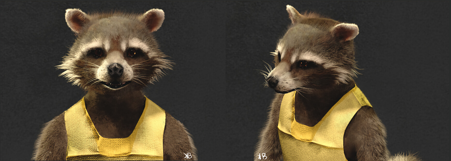 Kamile Baliukonyte - Rocket Raccoon 3D FANART MODEL