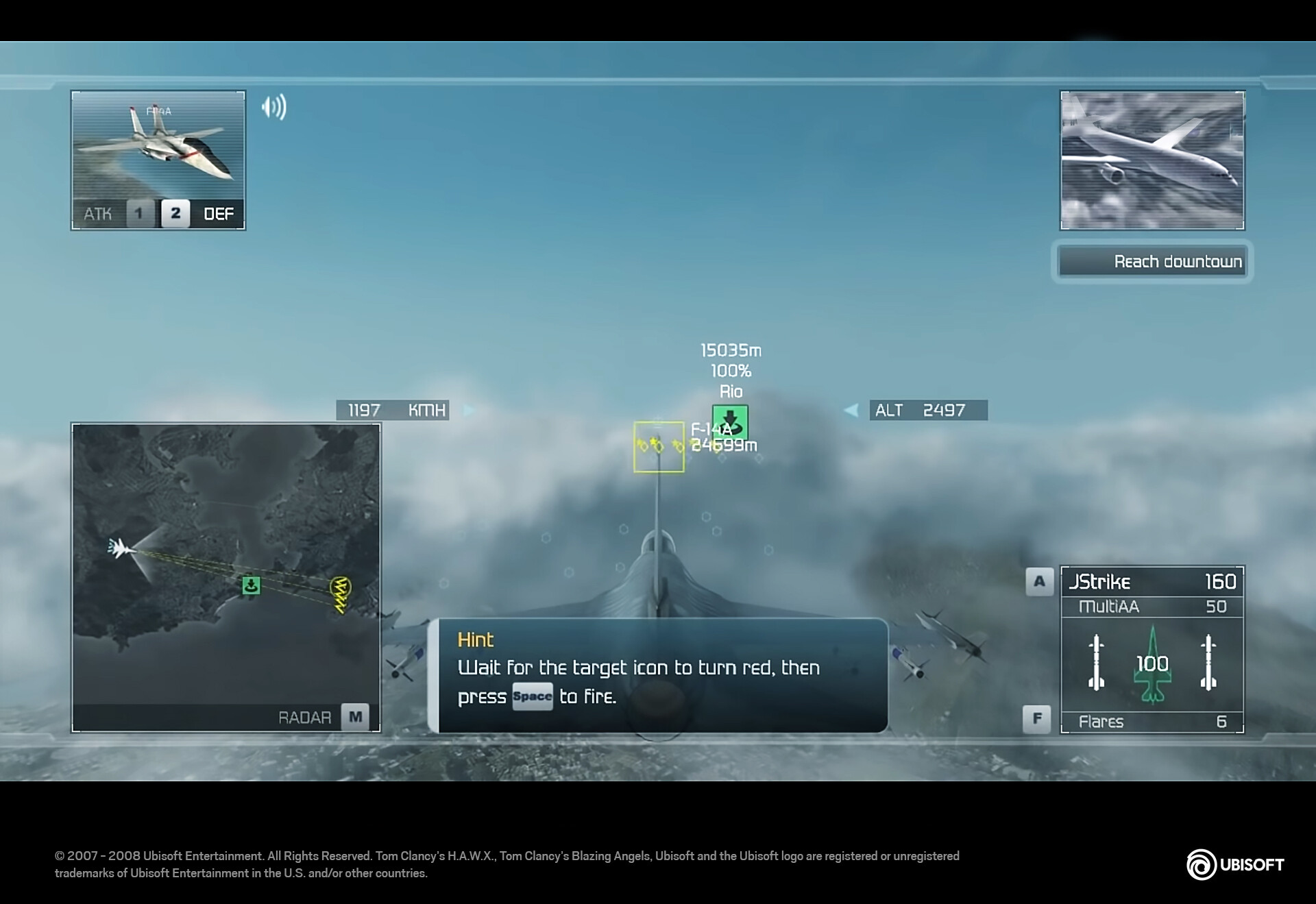 Andrii Shafetov - Portfolio - Tom Clancy's H.A.W.X. - PC UI Design