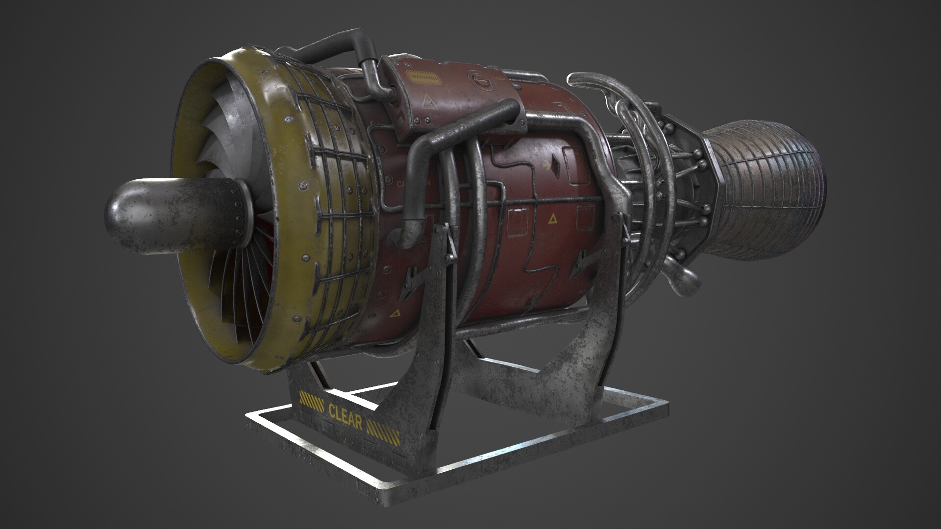 ArtStation - Scifi Jet Engine (Max / Painter / Vray)