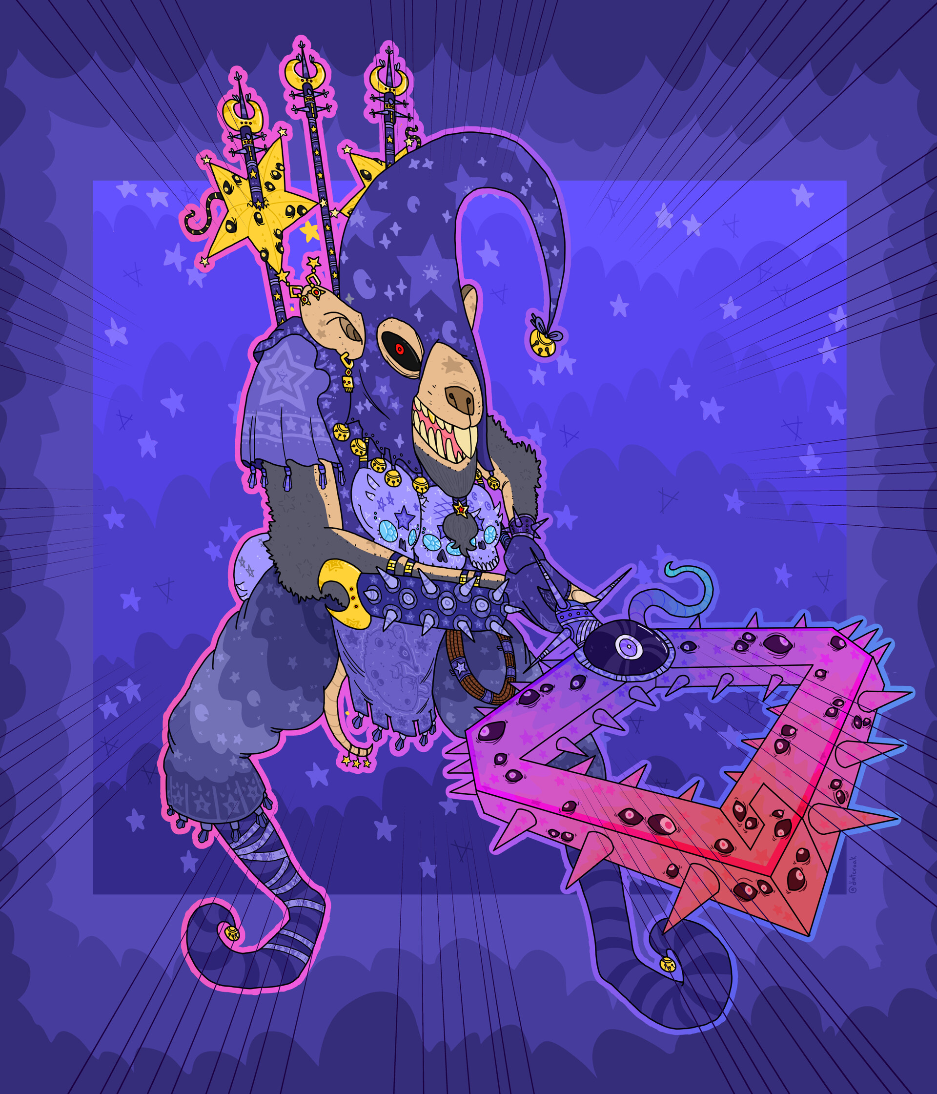 ArtStation - Celestial Jester Packmaster (Vermintide 2 Fan Art)