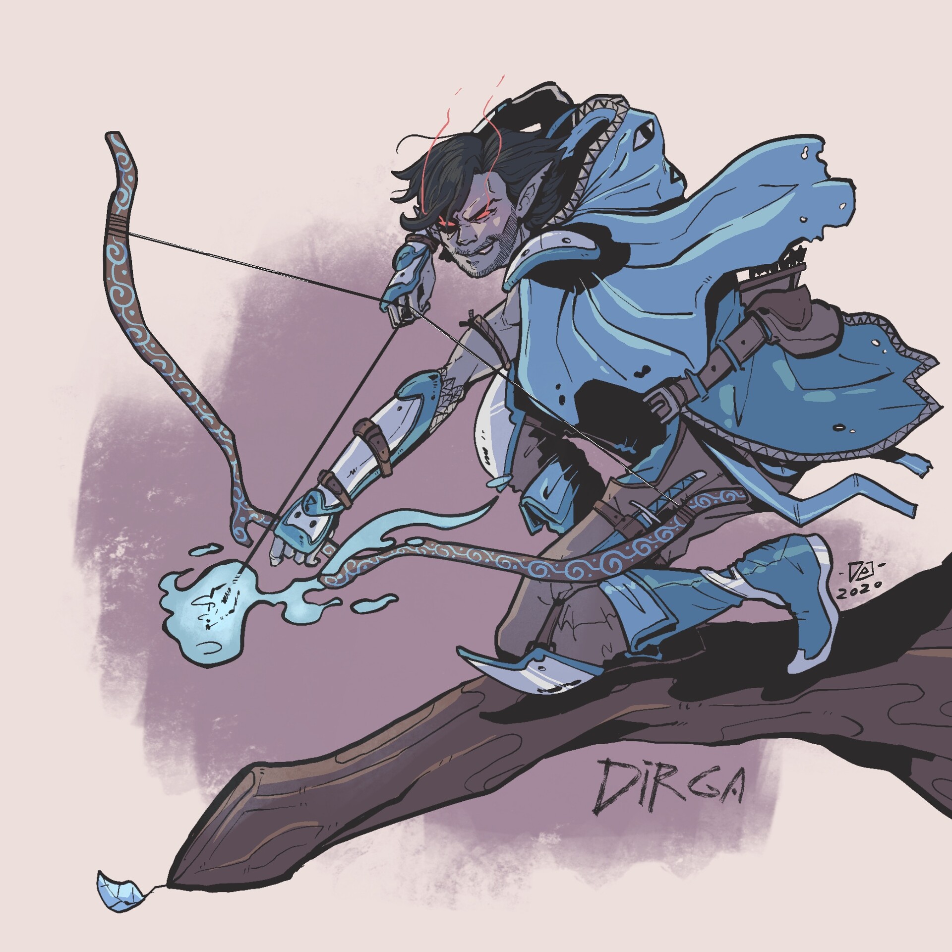 Faathir de Azzura - Commission - Dark Elf Archer