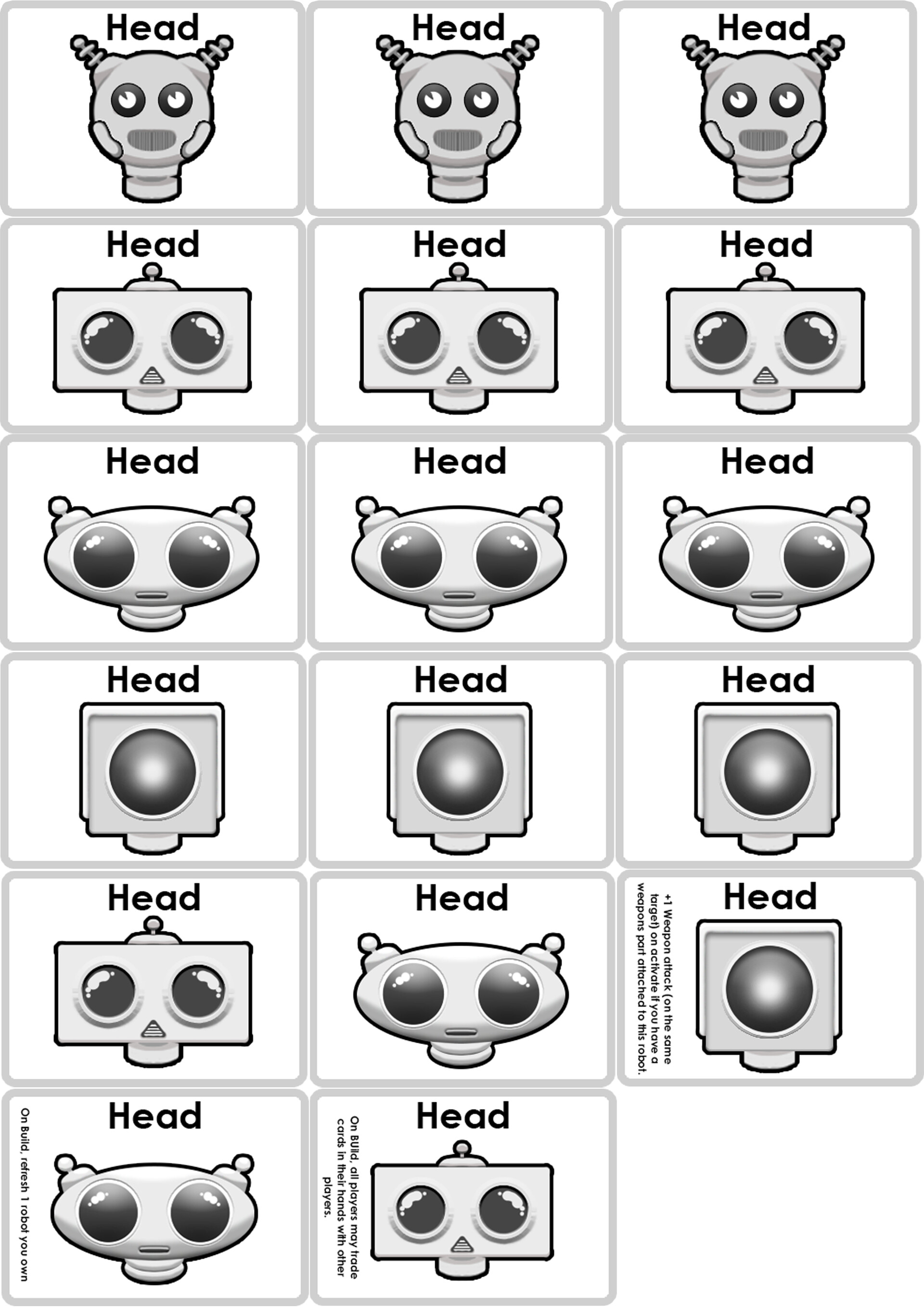 ArtStation - Battle Bots - Print and Play card game