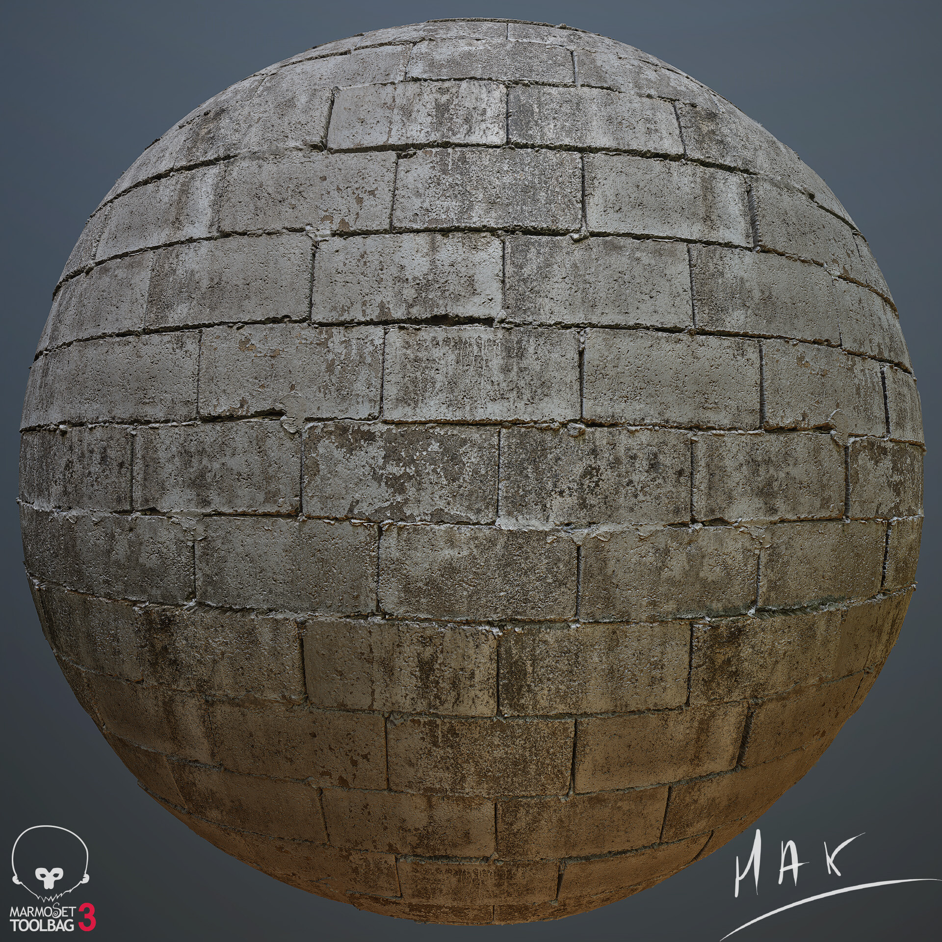 MAKRAM DAOU - Concrete Bricks Wall - Photogrammetry based Environment ...