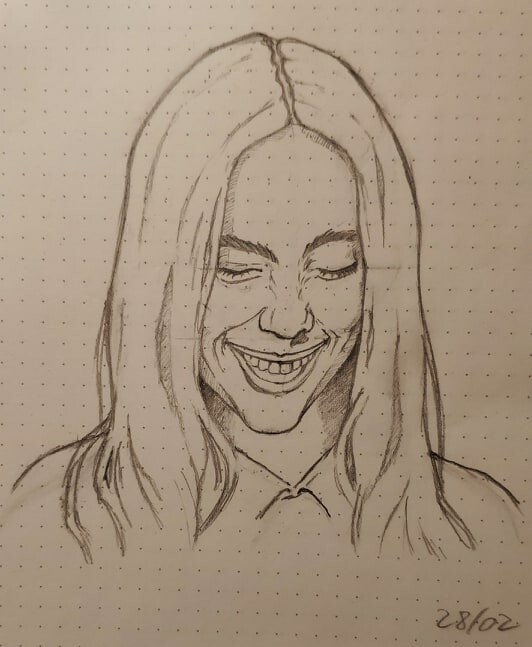 how to draw billie eilish bad guy