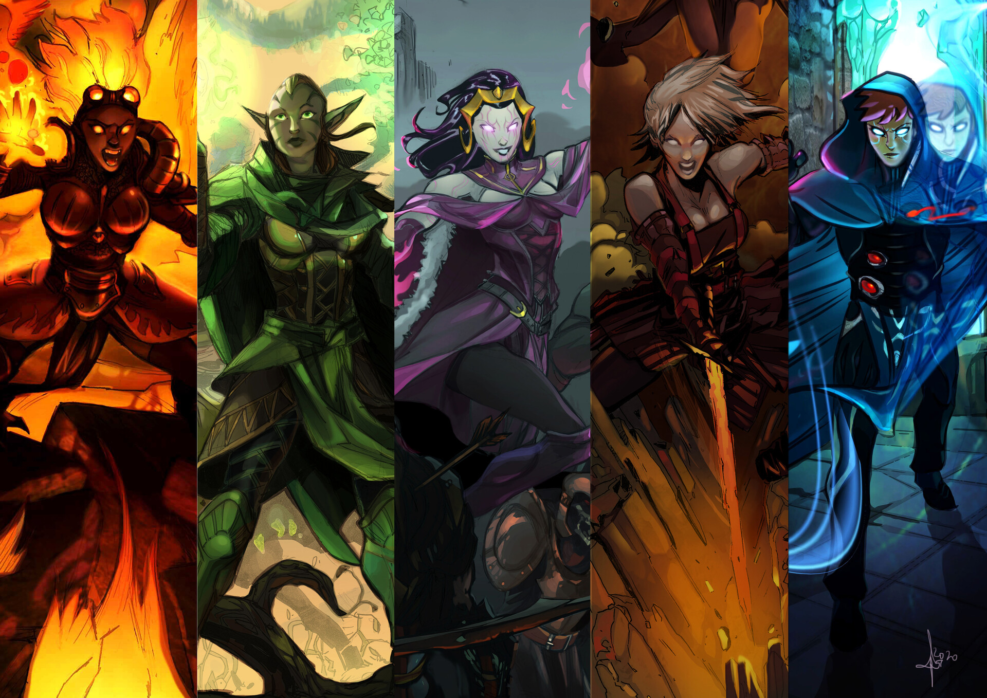 ArtStation - Planeswalkers fan art - all together now!