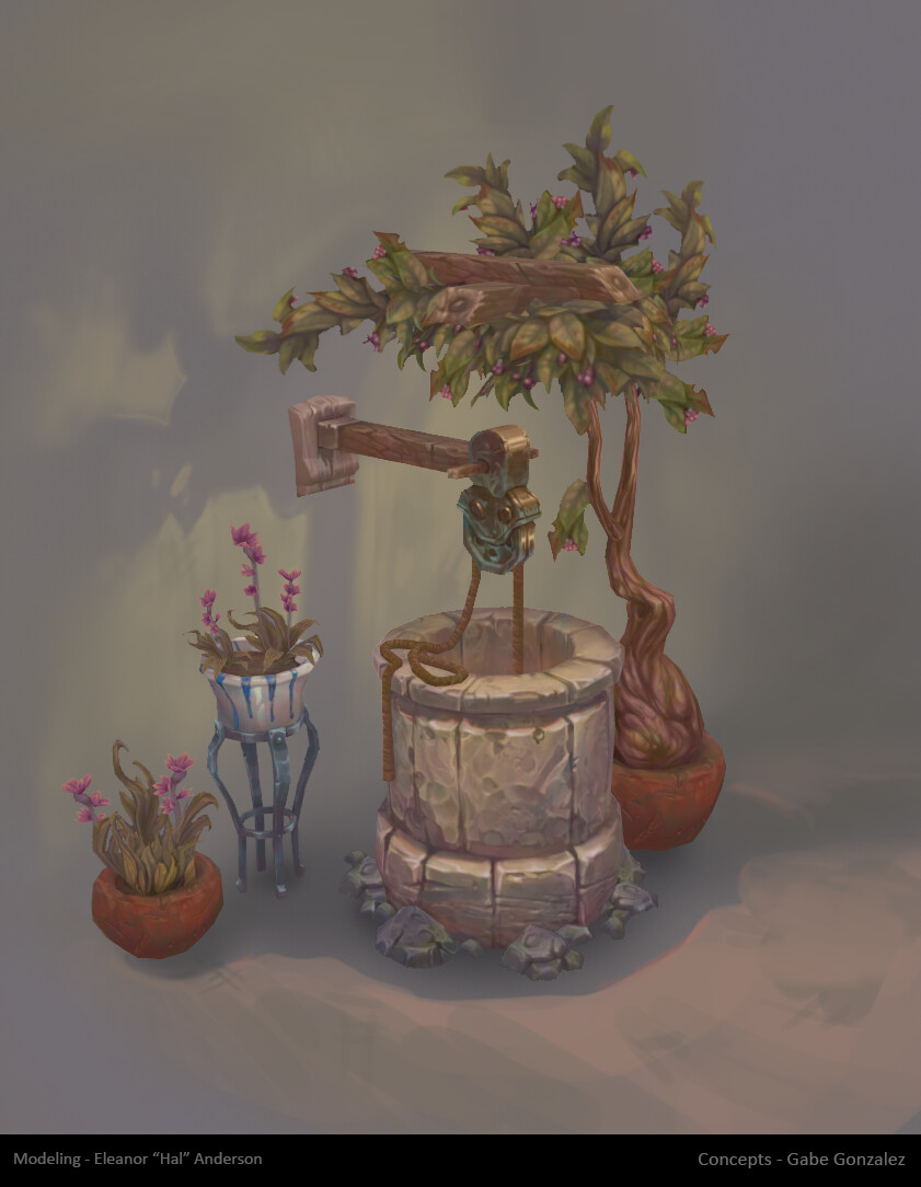 ArtStation - Hand Painted Well Study