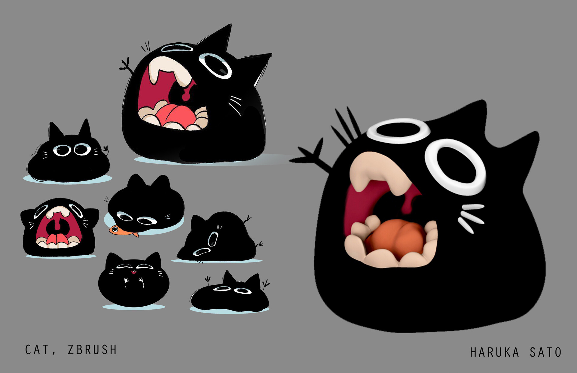 Haruka Sato - CAT Blob Zbrush