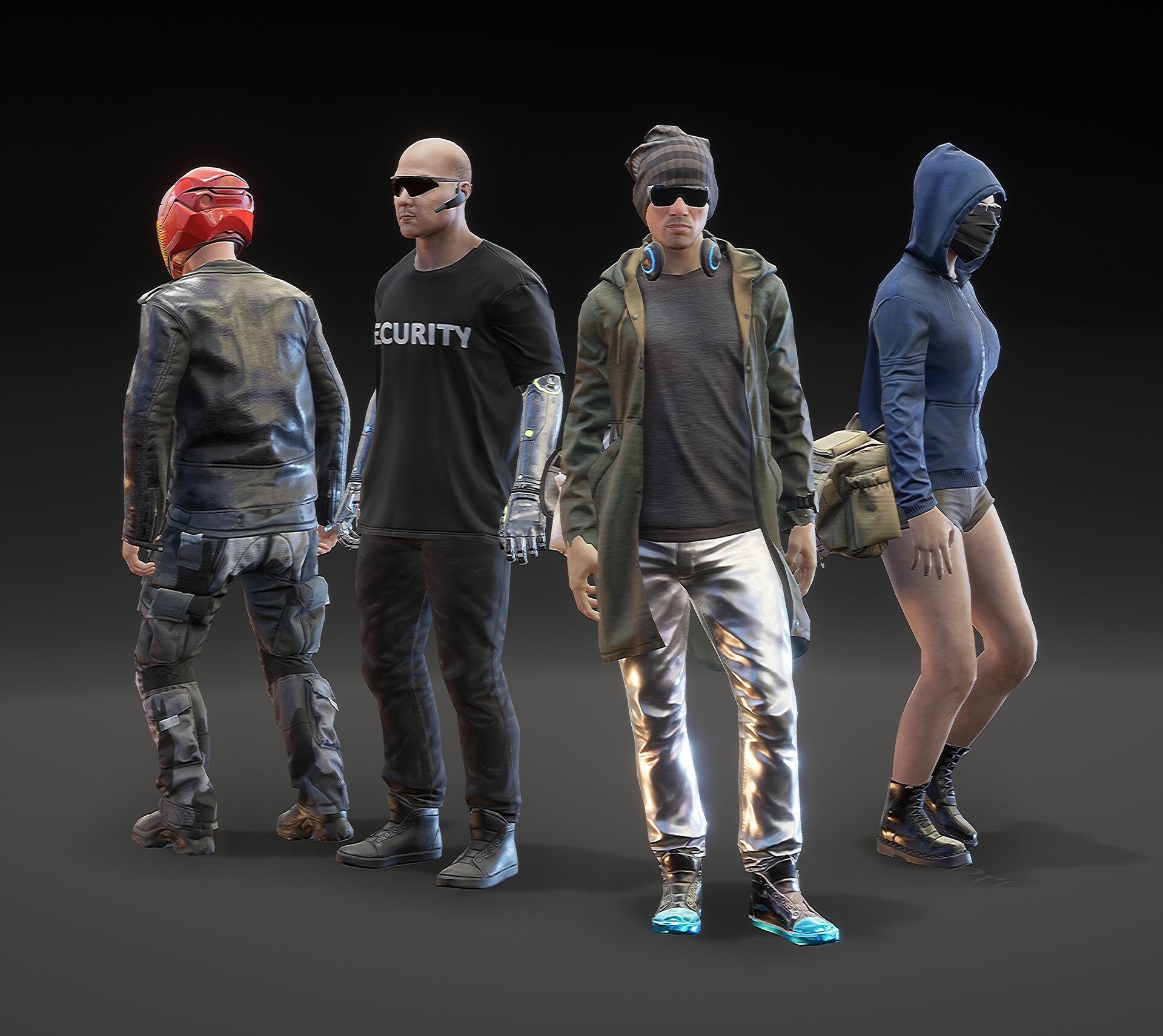 ArtStation - Working Class Citizens (Modular characters for a sidescroller)