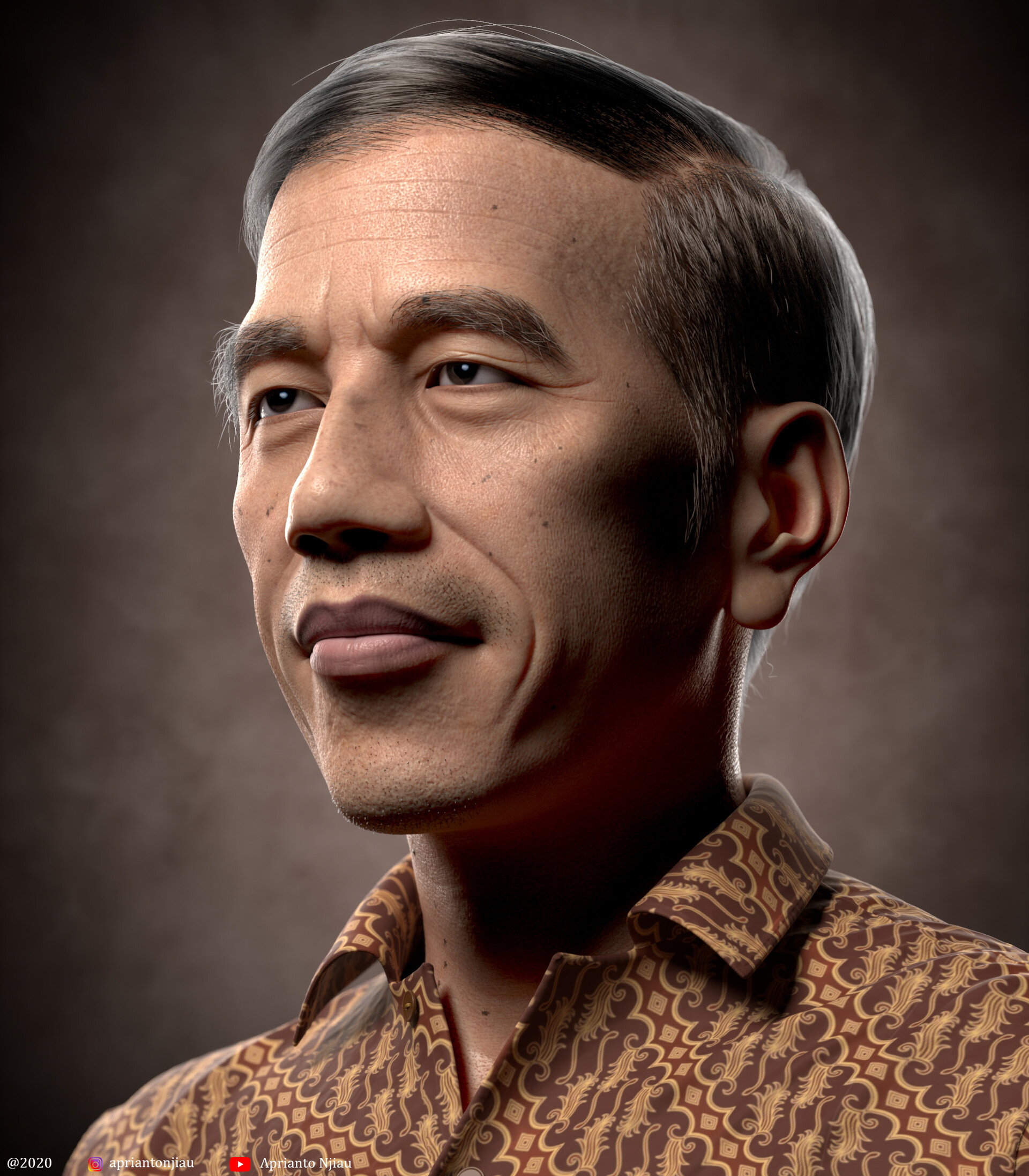 ArtStation - President of Indonesia, Joko Widodo Likeness
