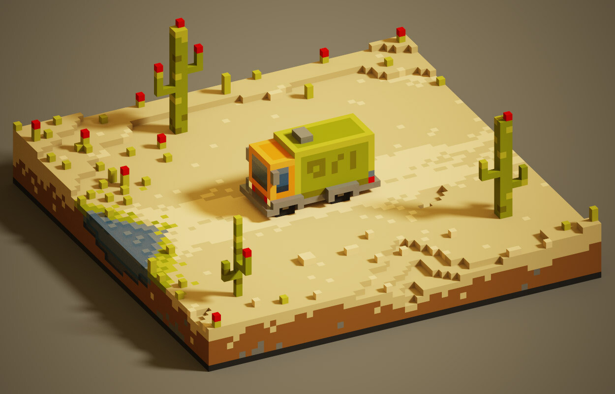 Aaron Hausmann - Voxel Scenes