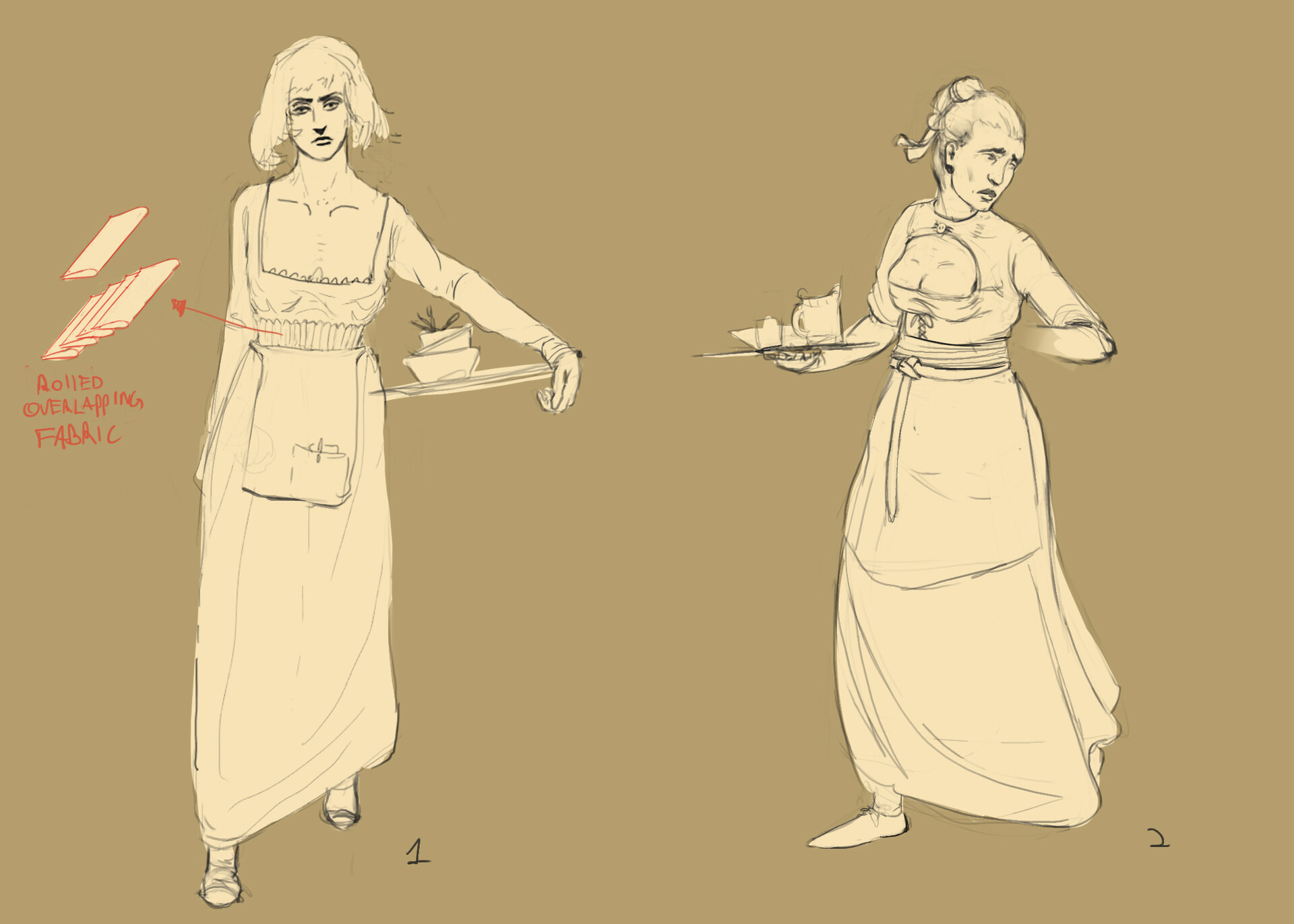 ArtStation - Medieval Bar Wench Concept