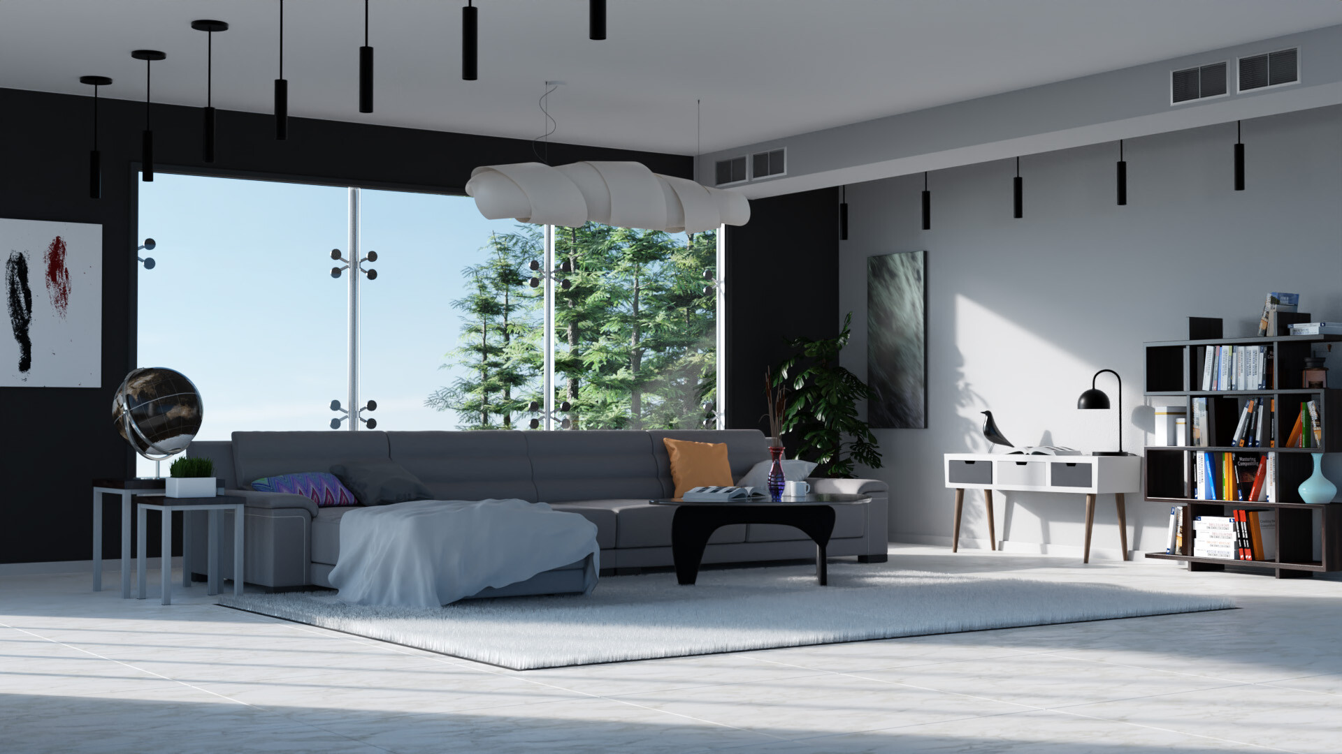 ArtStation - Interior with Architecture Academy