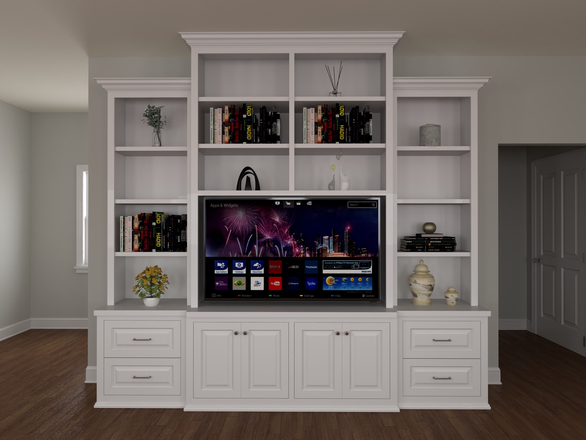 ArtStation - Built in entertainment center