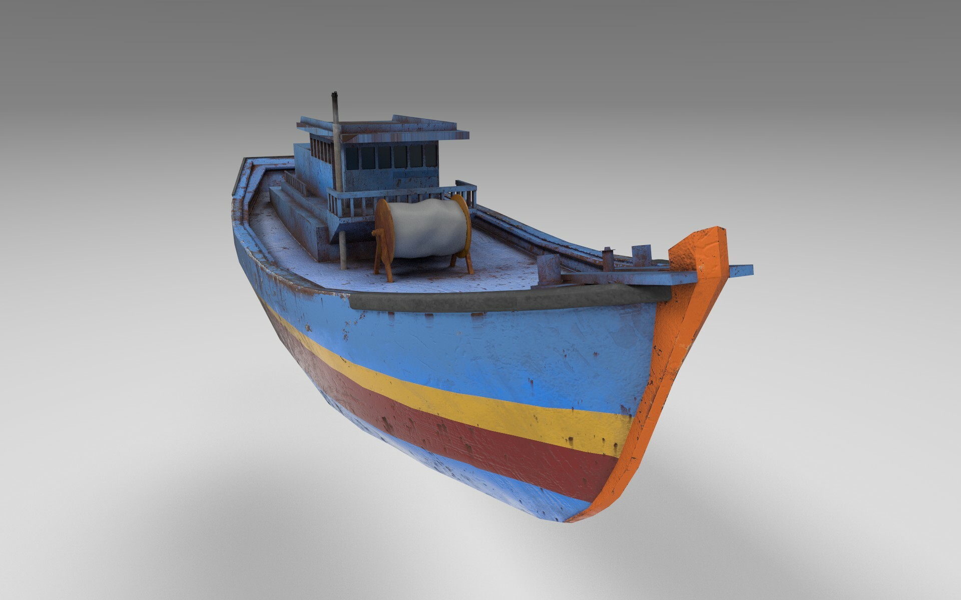 ArtStation - South East Asian-Style Fishing Boat