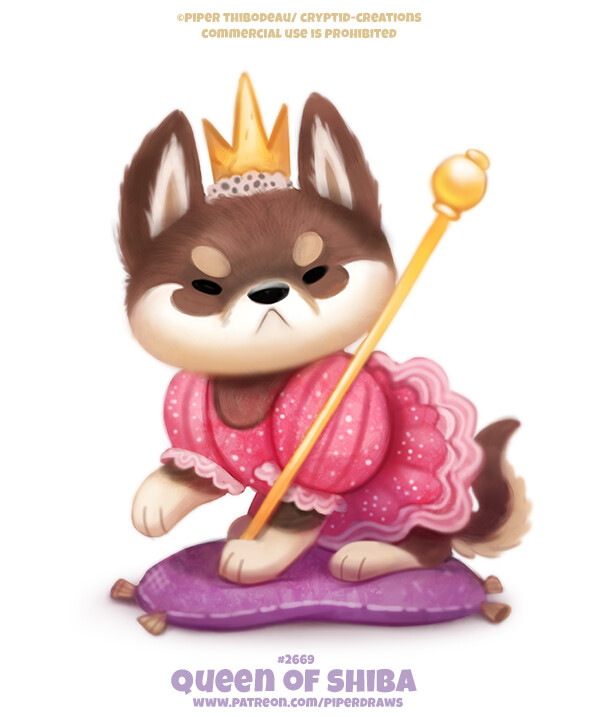 ArtStation - #2669. Queen of Shiba - Word Play