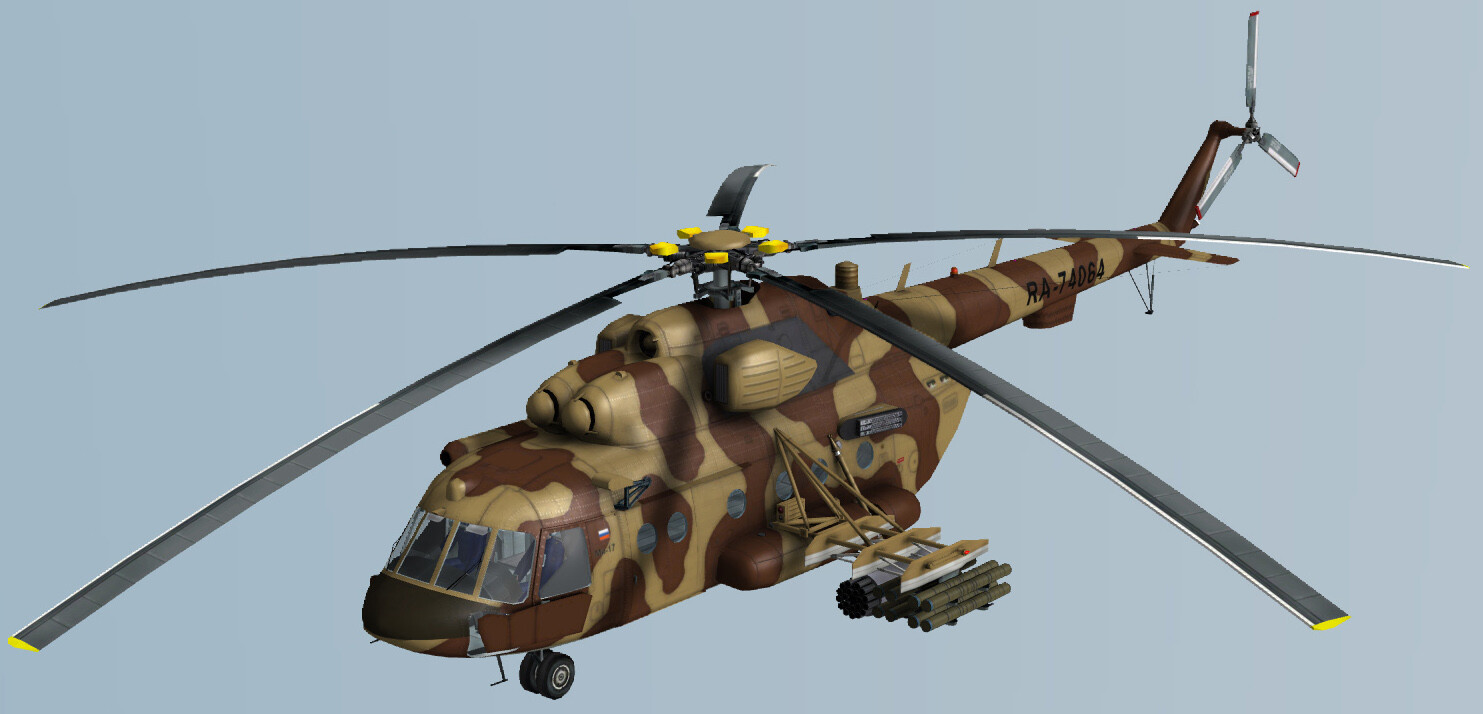 ArtStation - helicopter Mil Mi-17