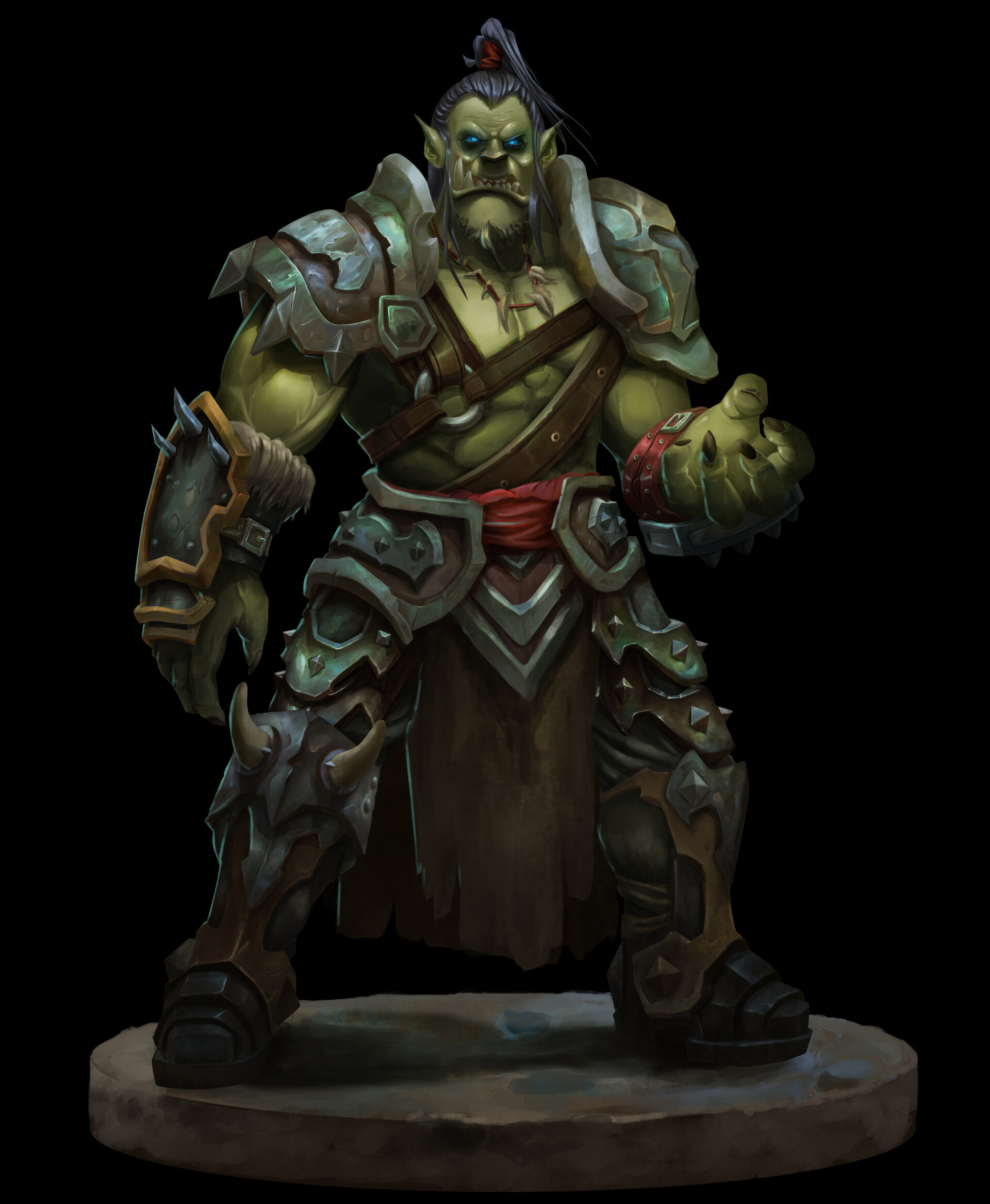 ArtStation - Trugagh_male_orc_knight