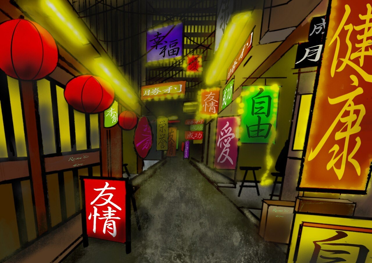 ArtStation - Nagasaki Street food