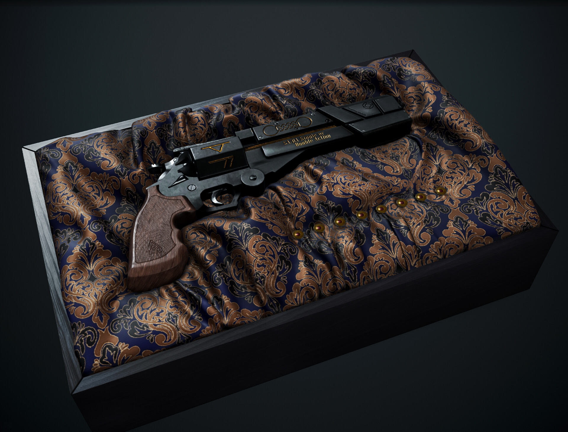 ArtStation - Retro Futuristic Revolver