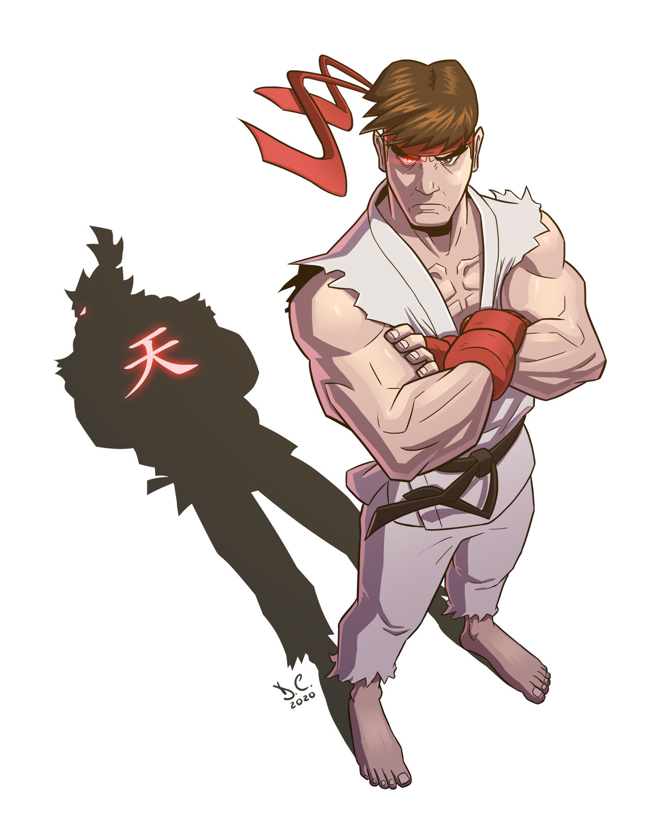 ArtStation - Ryu - Shadow of the Fighter