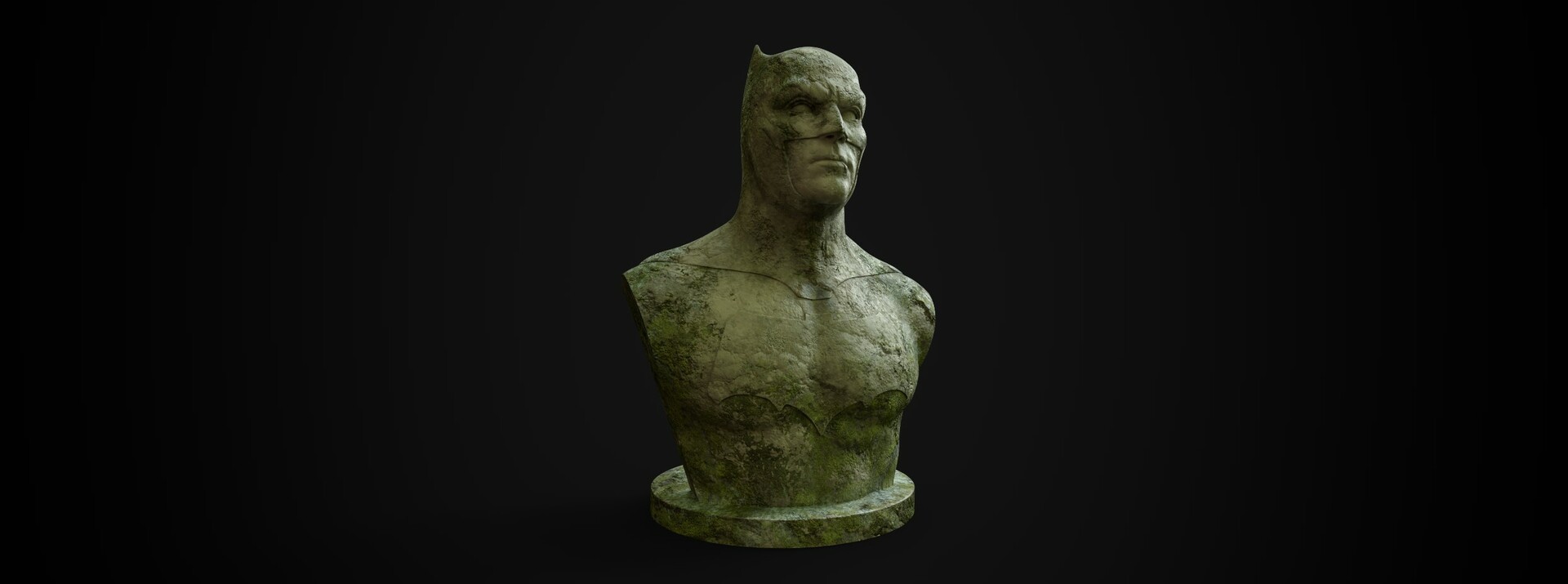 ArtStation - Batman stone bust statue