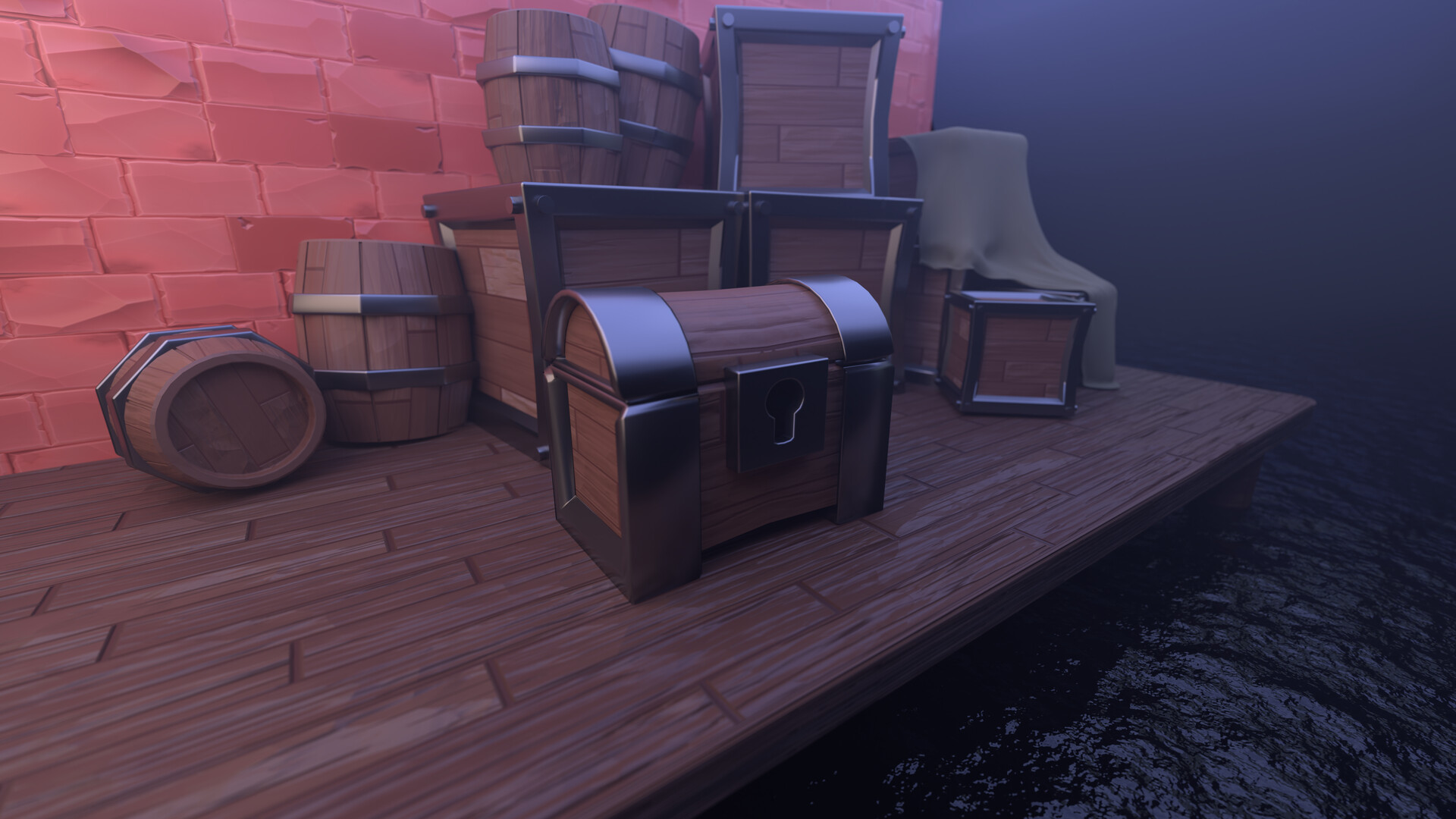 ArtStation - Stylized Dock
