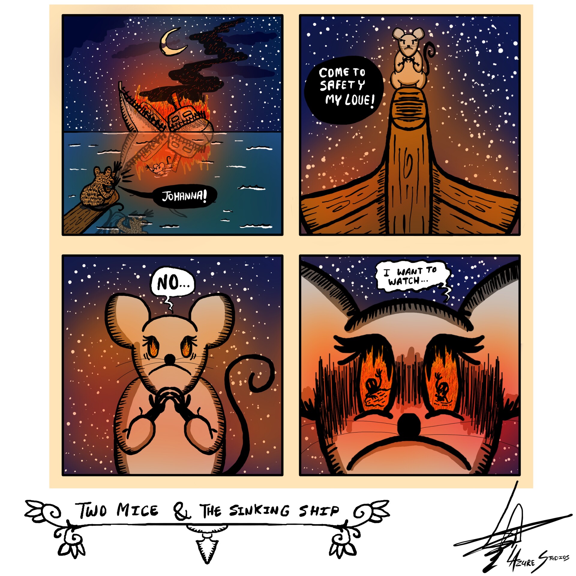 ArtStation - Two Mice & The Sinking Ship