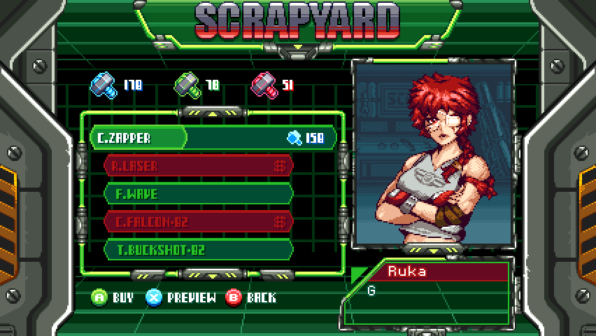 Walter Samperi - XYDONIA - Scrapyard shop screen