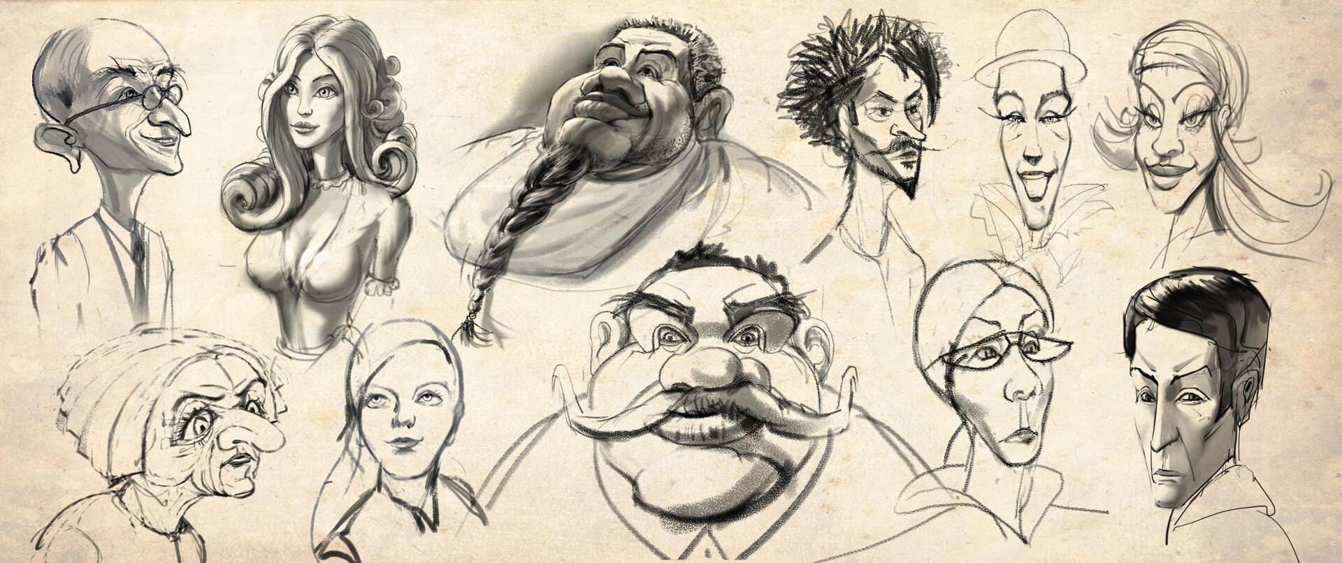 ArtStation - Cartoon faces