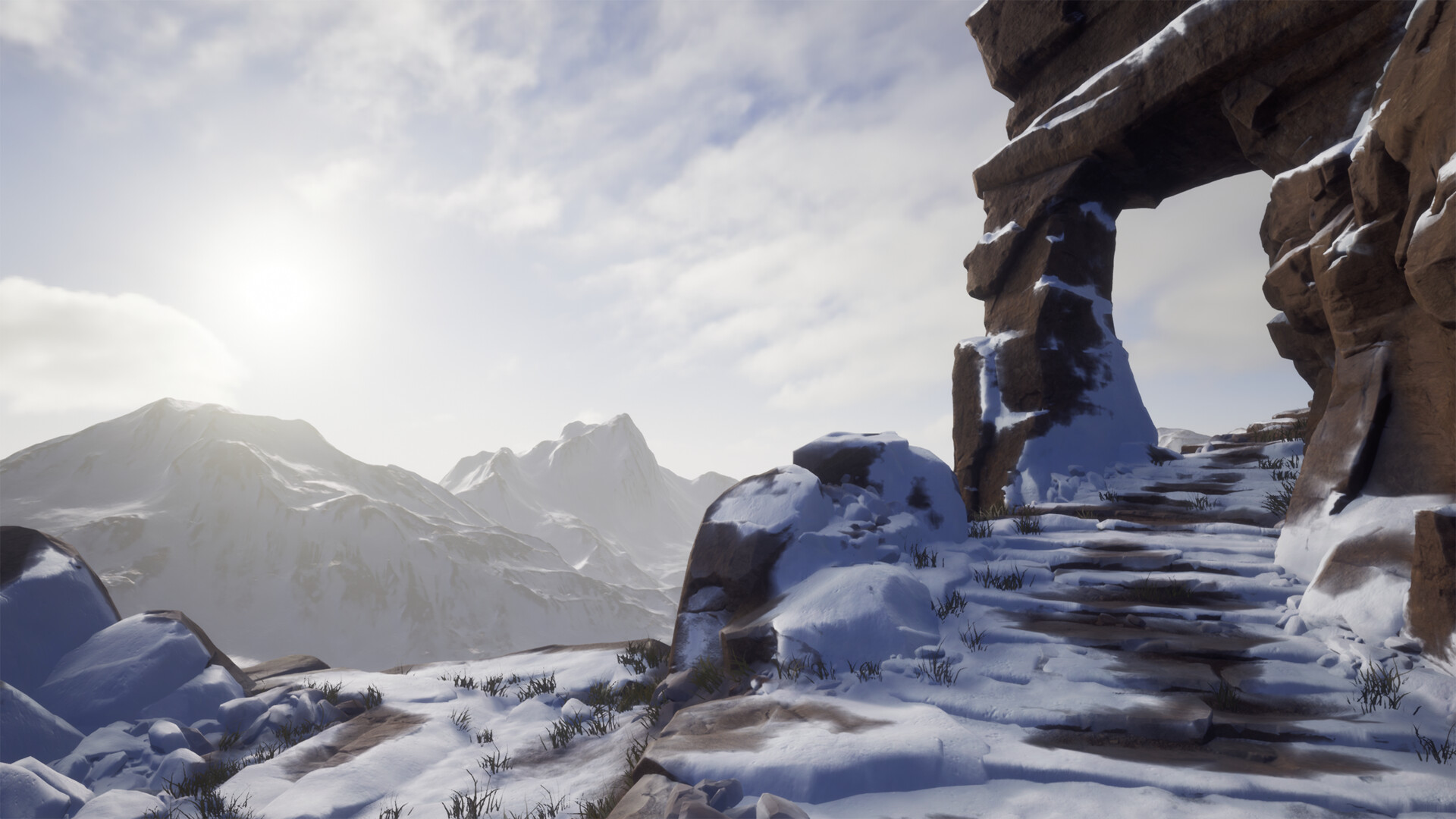 ArtStation - Cliffside Staircase