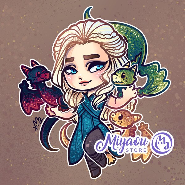 ArtStation - Daenerys Targaryen Chibi