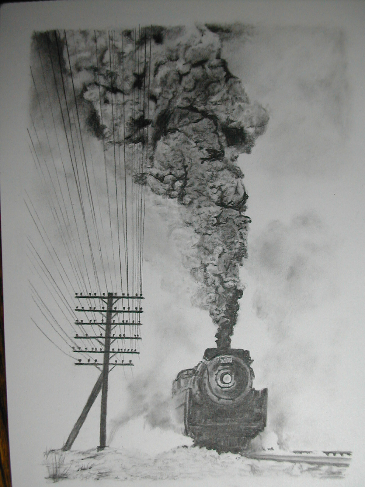 how to draw smoke with charcoal