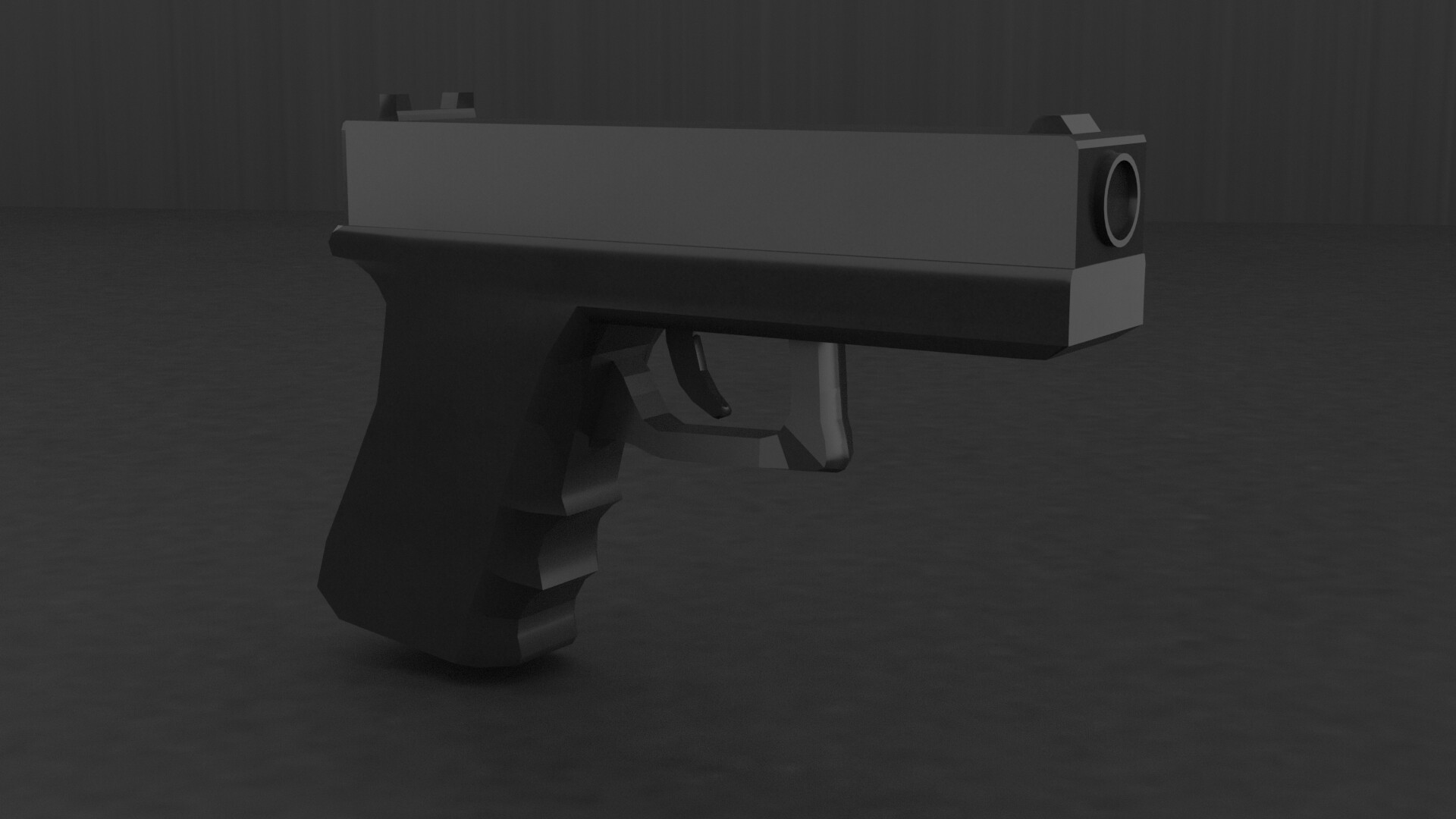 ArtStation - Low Poly Pistol (2019)