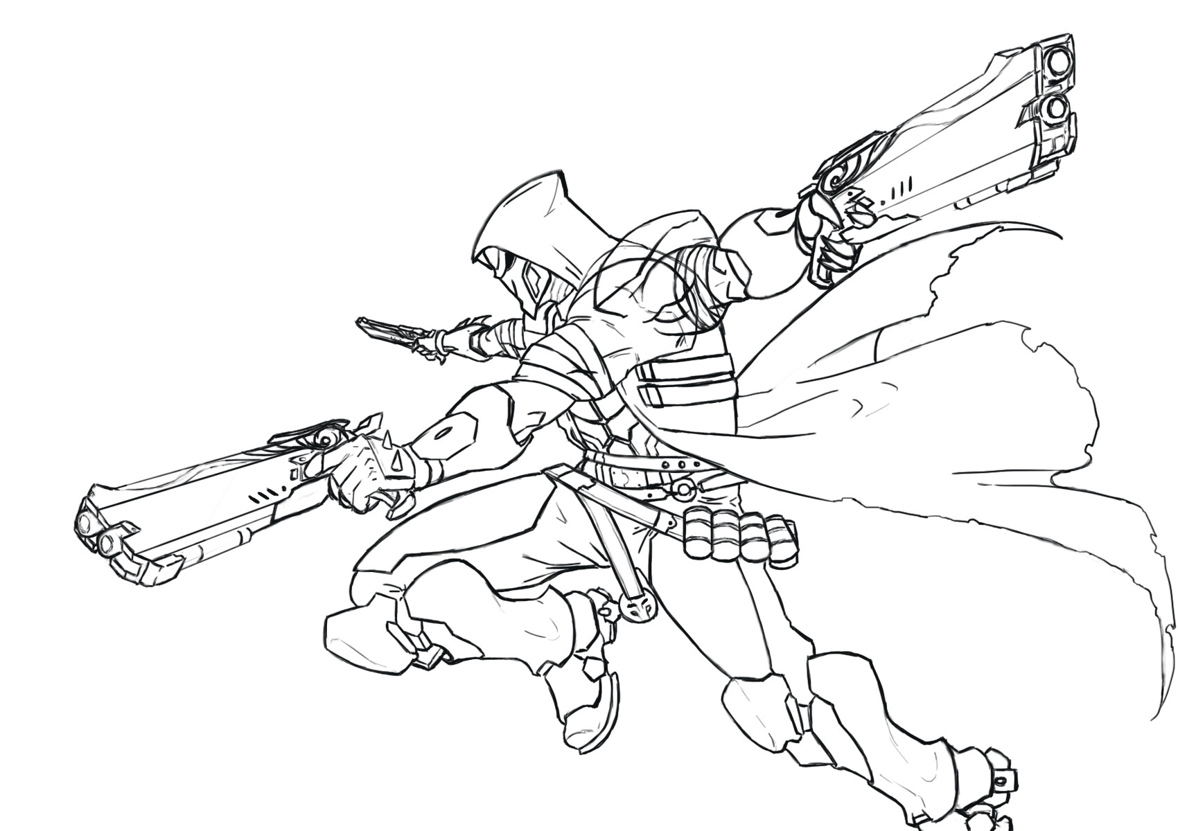 reaper overwatch coloring pages
