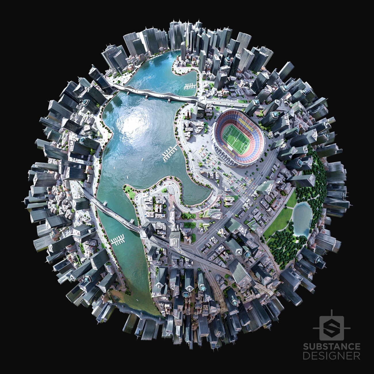 Jan Trubac - portfolio - City - Substance Designer