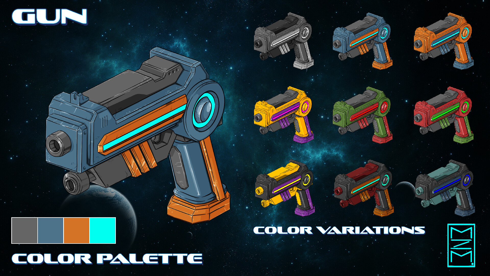 Martí Zamora i Merino - Gun - Color Palette - Star Gaze VR