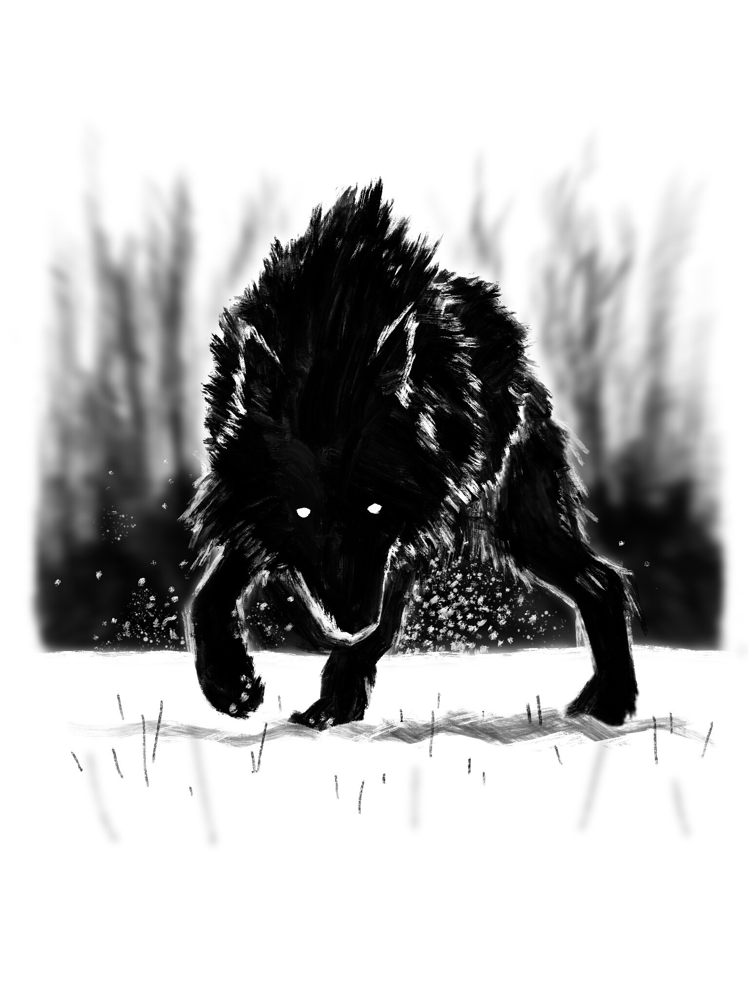 ArtStation - Snow Wolf