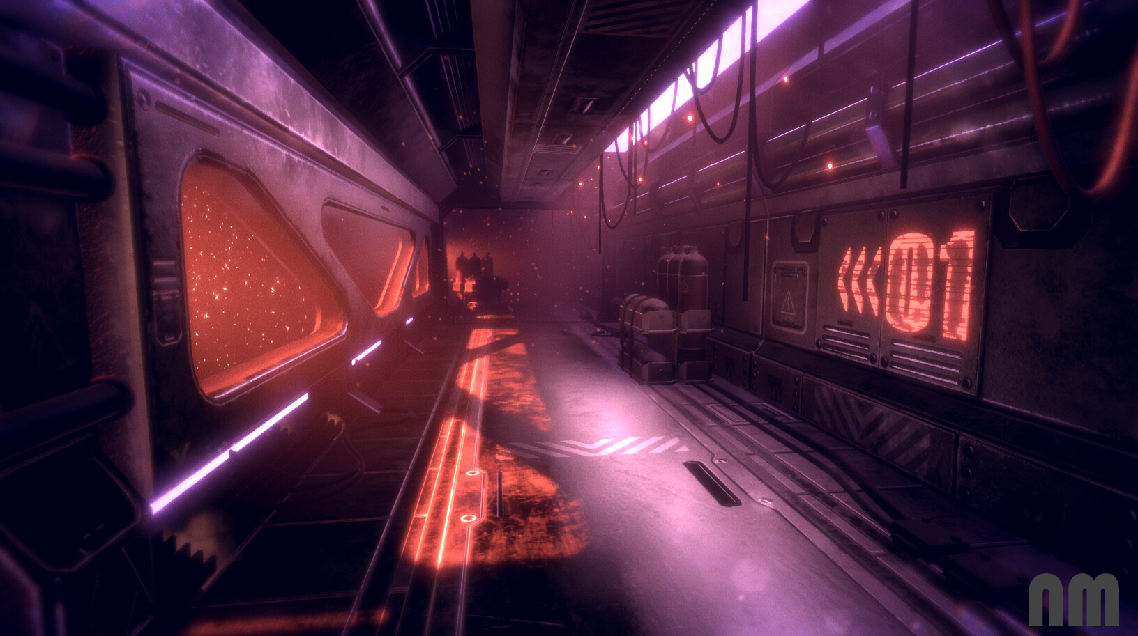 Nick Morello - 2 stylized Scifi Hallways - Unity