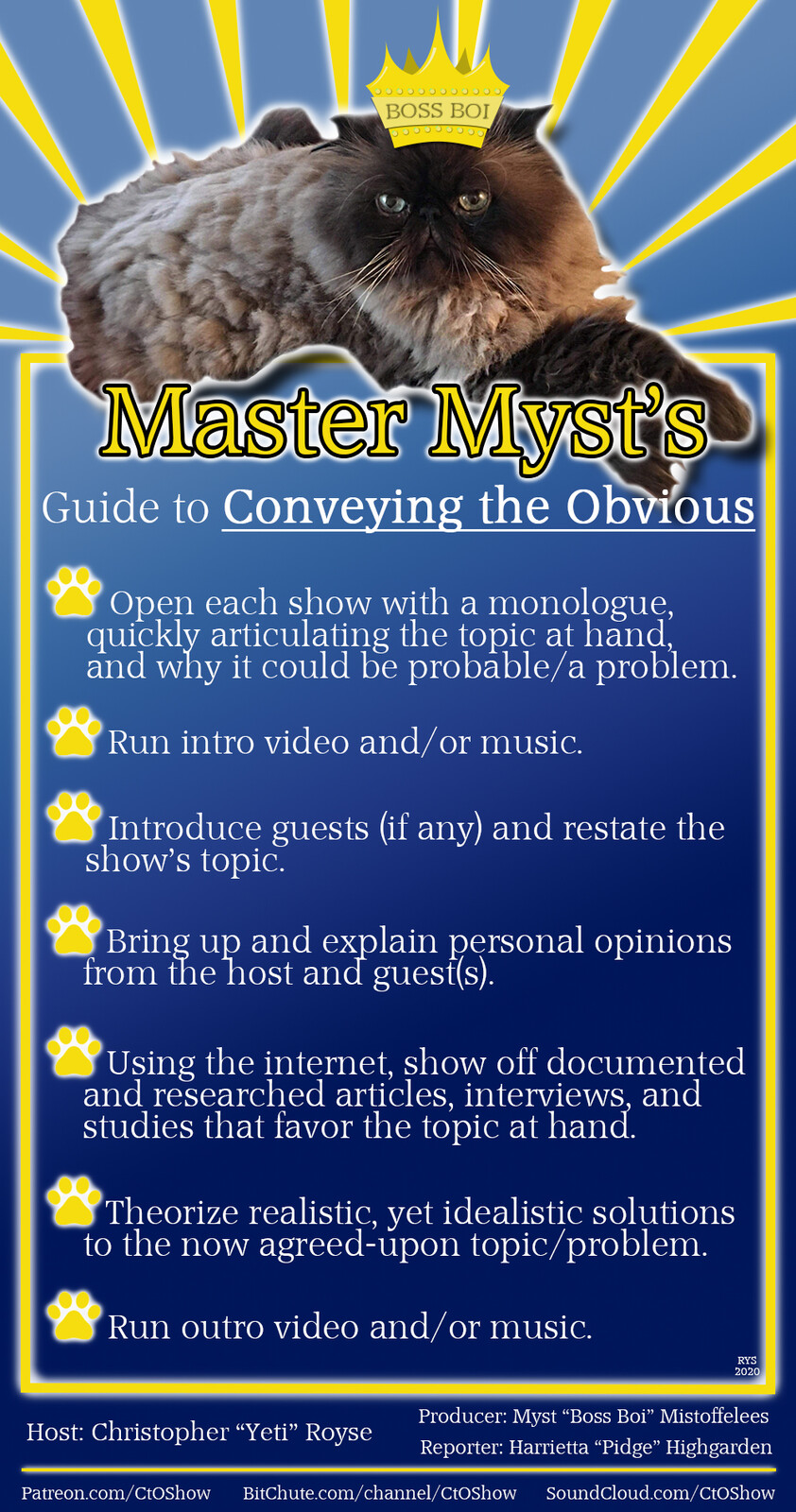 Christopher M. R. Darling - Conveying the Obvious (CtO) Myst Poster