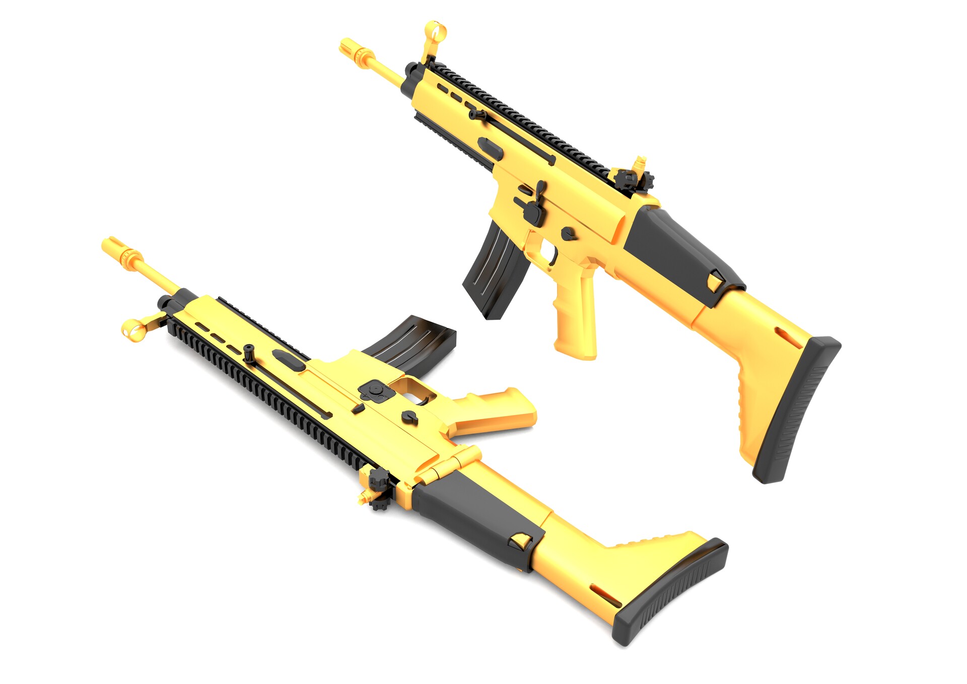 ArtStation - Scar-L Gun (3D Modelling & Texturing)