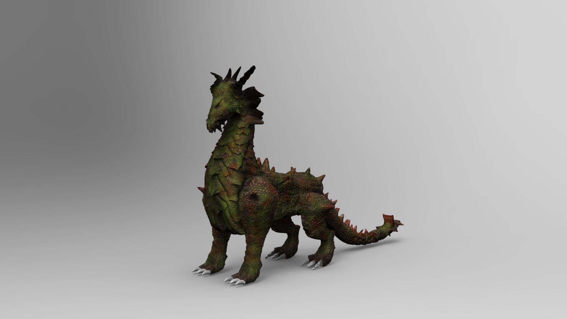 ArtStation - DRAGON{THE FIRE DEMON]