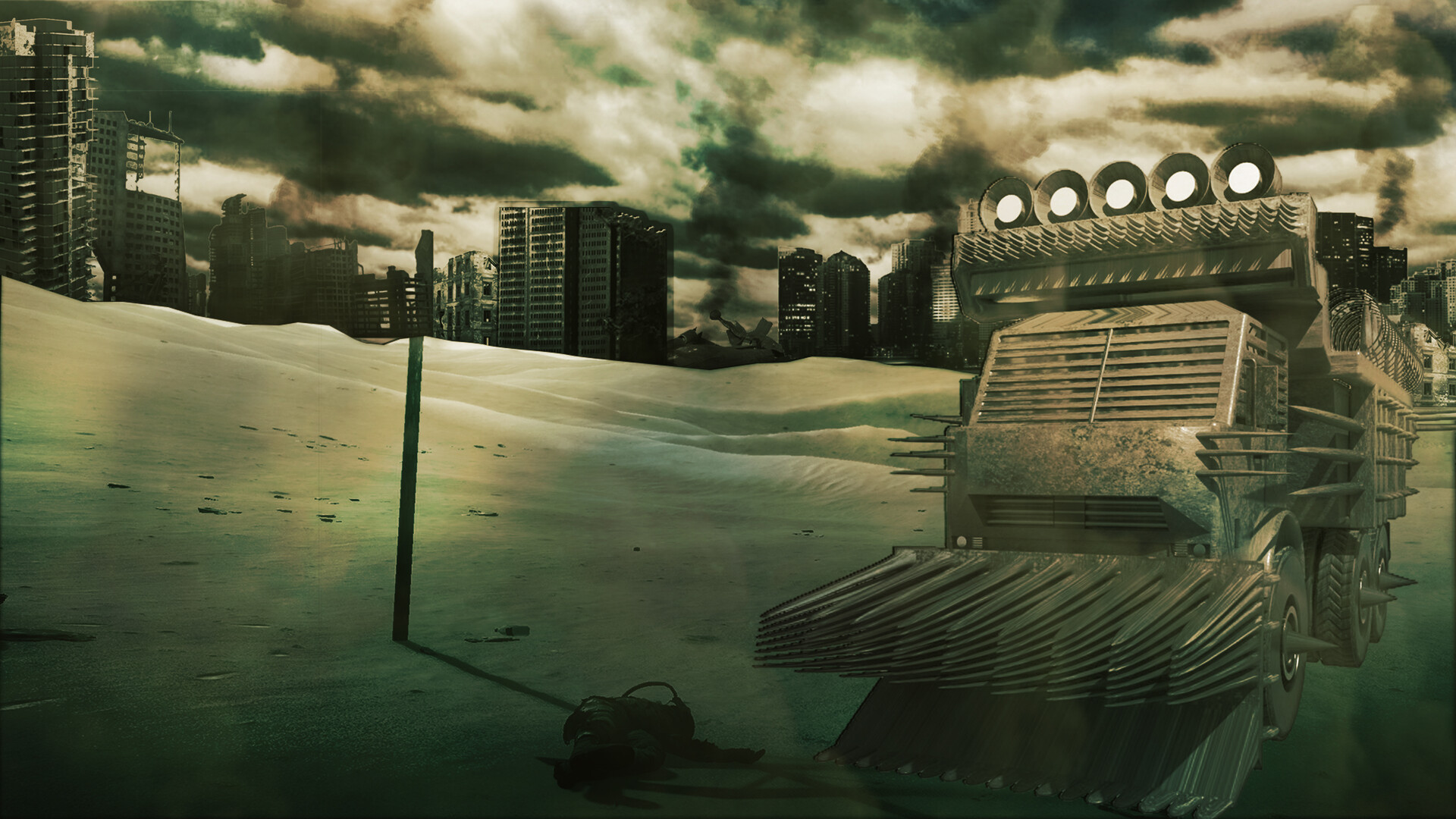 ArtStation - Post Apocalyptic Scene