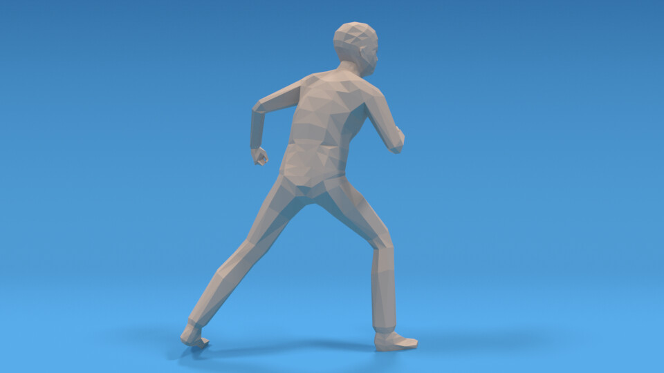 chroma 3D - Low Poly Kid Fighting