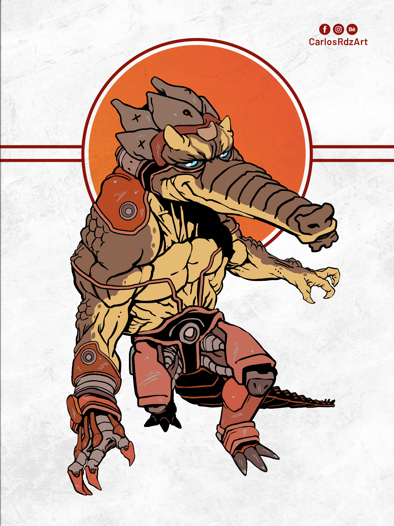 ArtStation - Cyborg Alligator