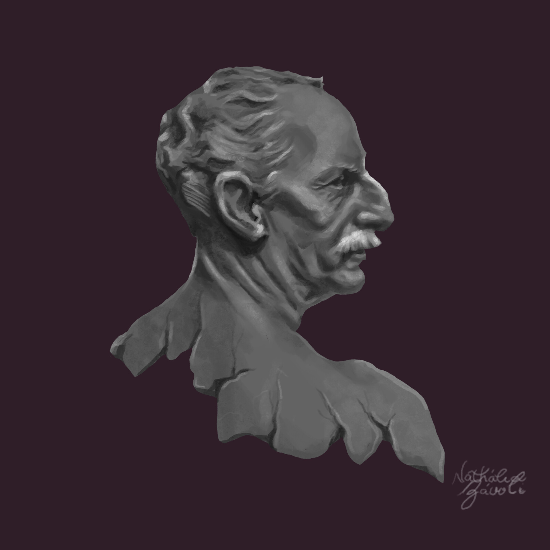 ArtStation - Digital statues study