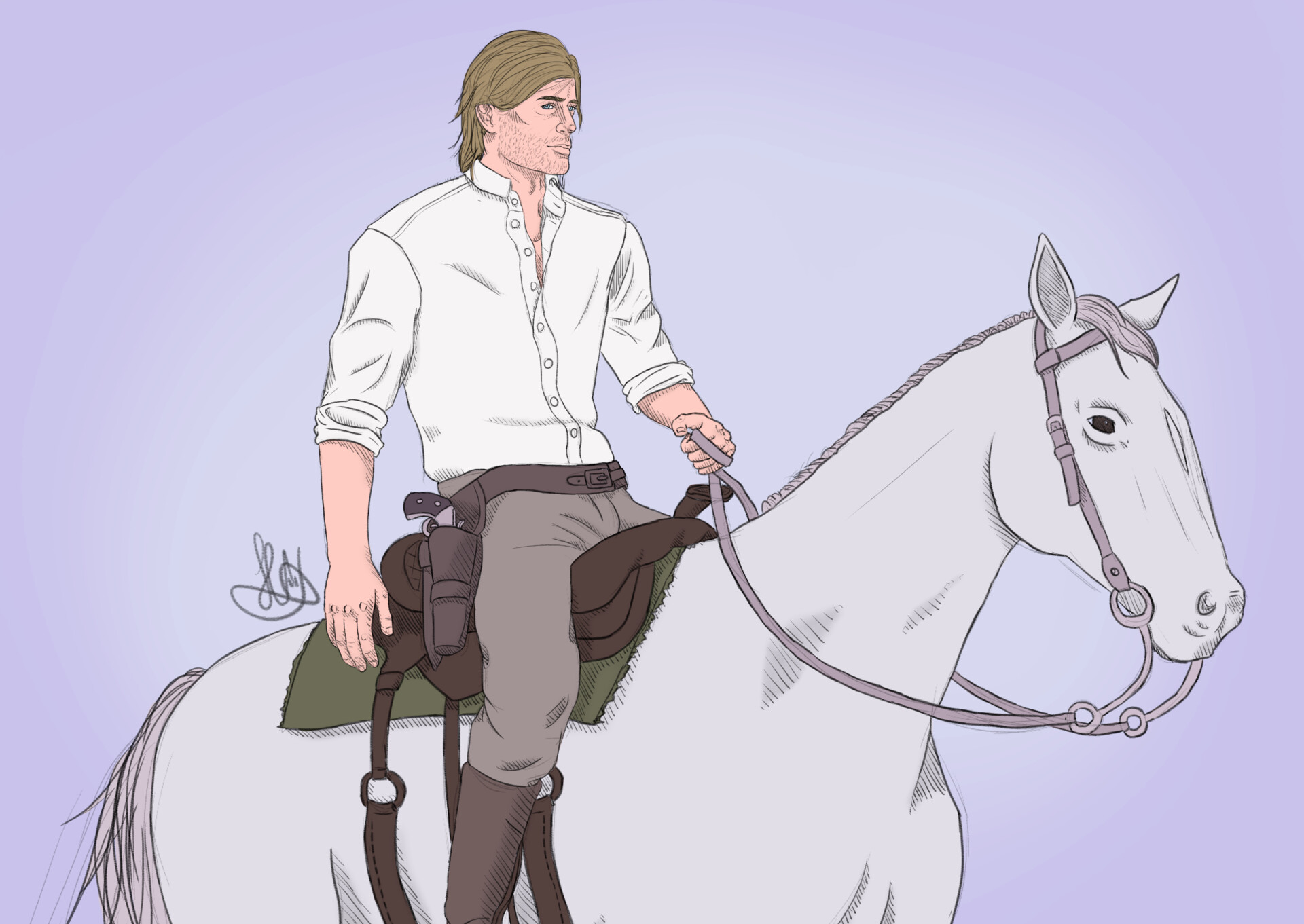 ArtStation - Prince Charming is a Cowboy