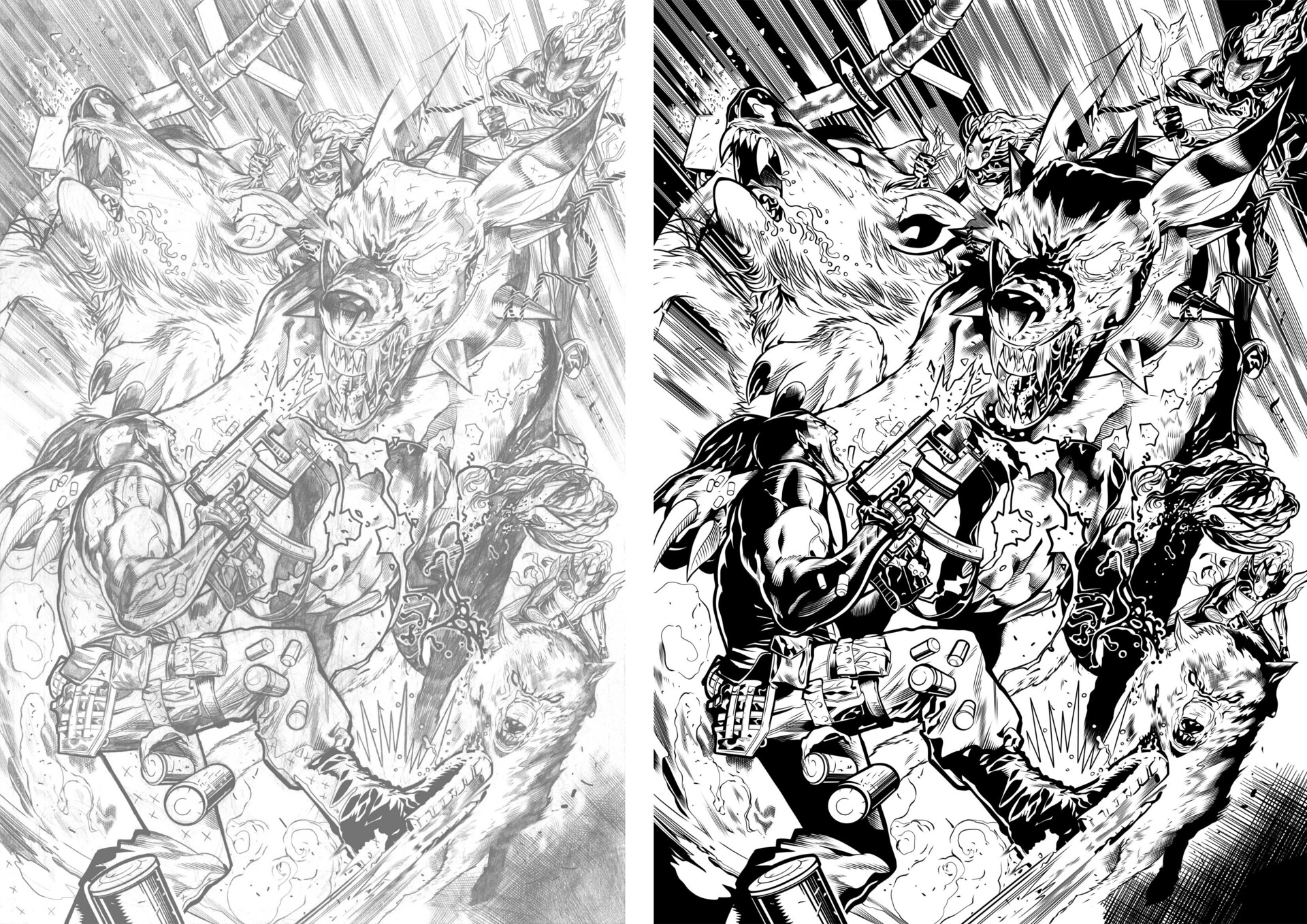 ArtStation - E.LYRIO_PUNISHER_PAGES 04_INKS