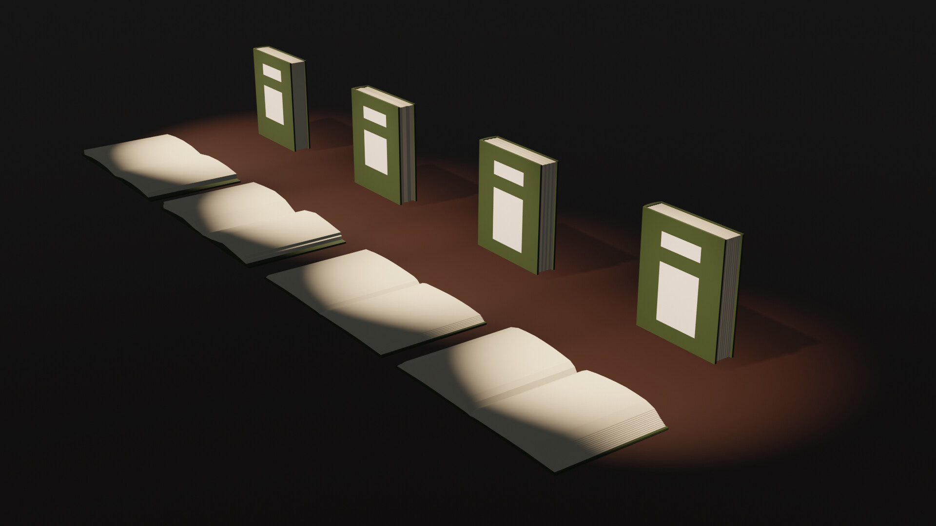 ArtStation - low poly books