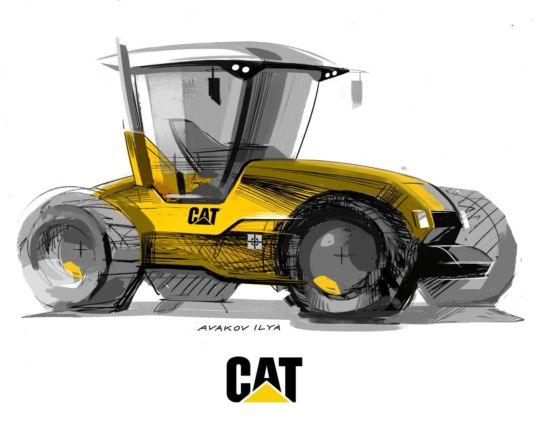 ArtStation - CATERPILLAR TRACTOR
