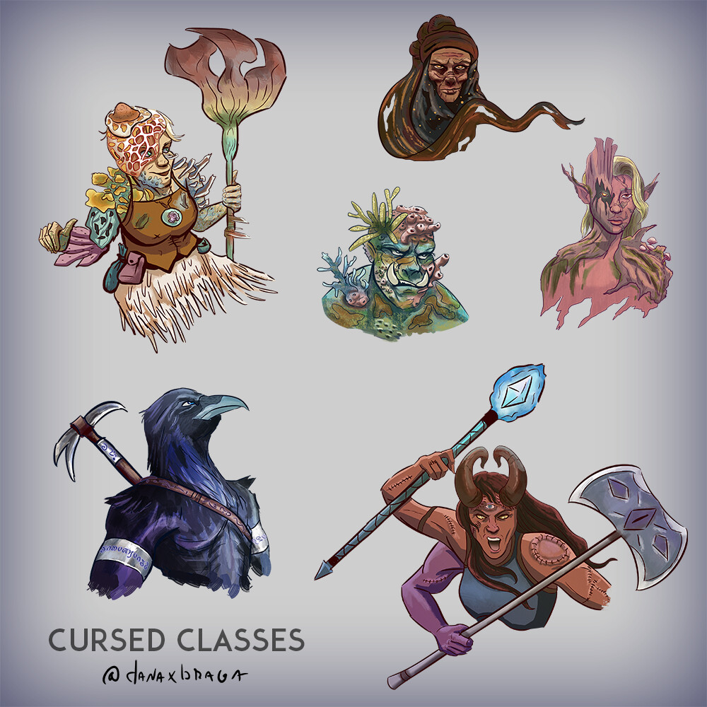 ArtStation - Cursed Classes characters